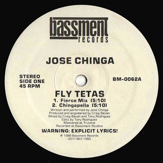 Jose Chinga - Fly Tetas (Vinyle Usagé) – Aux 33 Tours