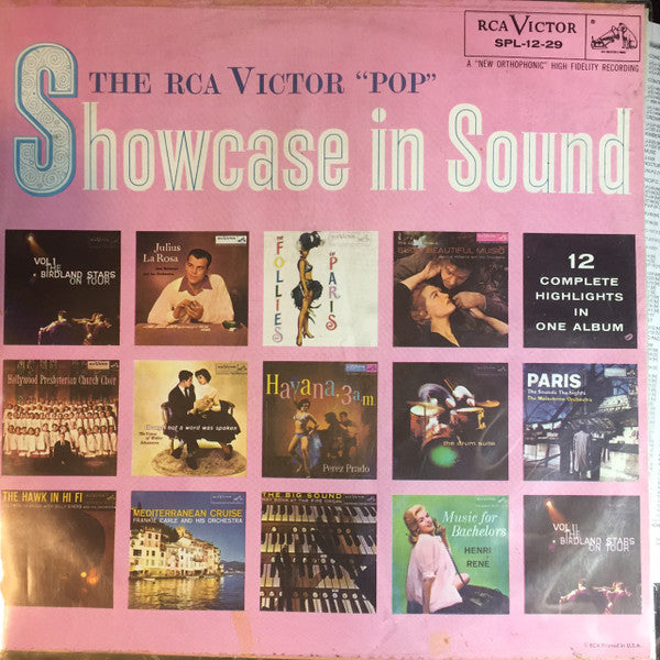 Various - The RCA Victor "Pop" Showcase In Sound (Vinyle Usagé) – Aux ...