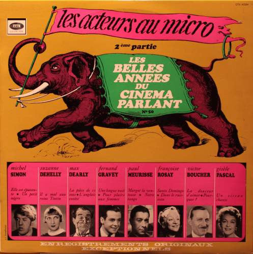 Collection - Les Belles Annees Du Cinema Parlant N 50 : Les Acteurs Au ...