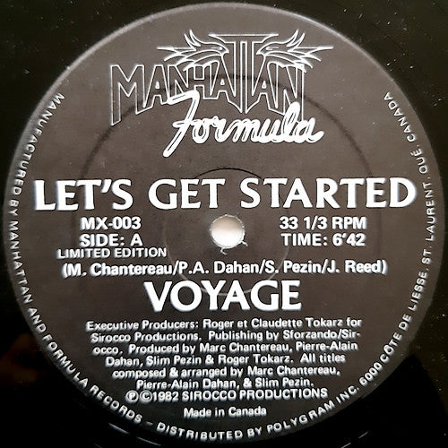 Voyage - Lets Get Started (Vinyle Usagé) – Aux 33 Tours